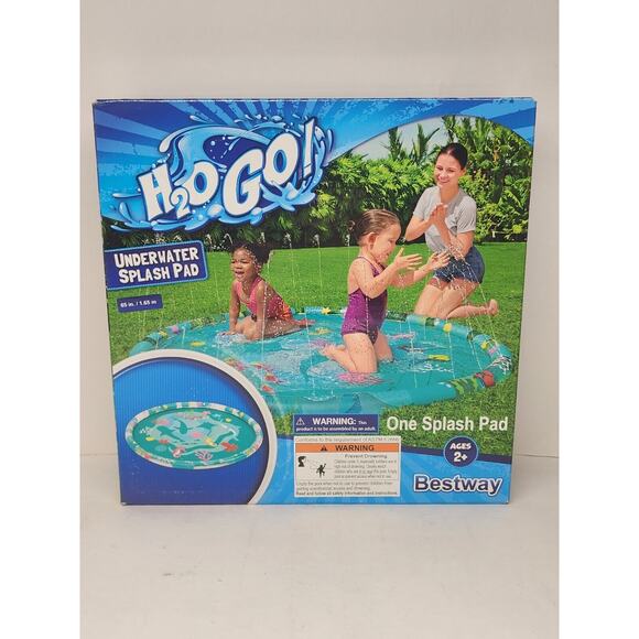 Bestway | Toys | H2go 55 Inflatable Splash Pad Shallow Wading Pool ...
